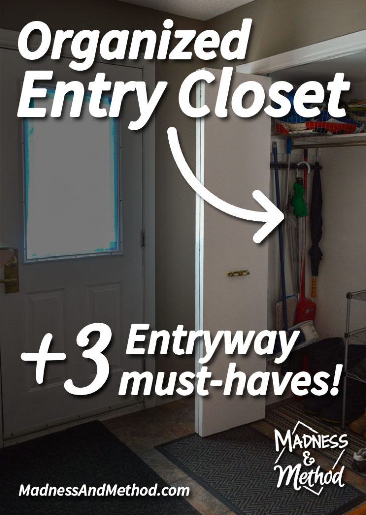 Organized Entry Closet | Madness & Method