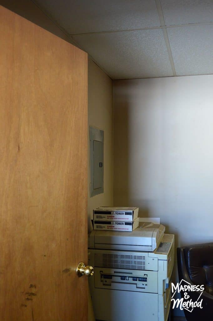 Storage Room Makeover [Industrial Office Renovation] | Madness & Method