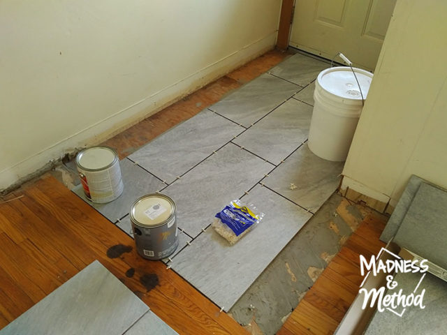 Tiling the Entryway | Madness & Method