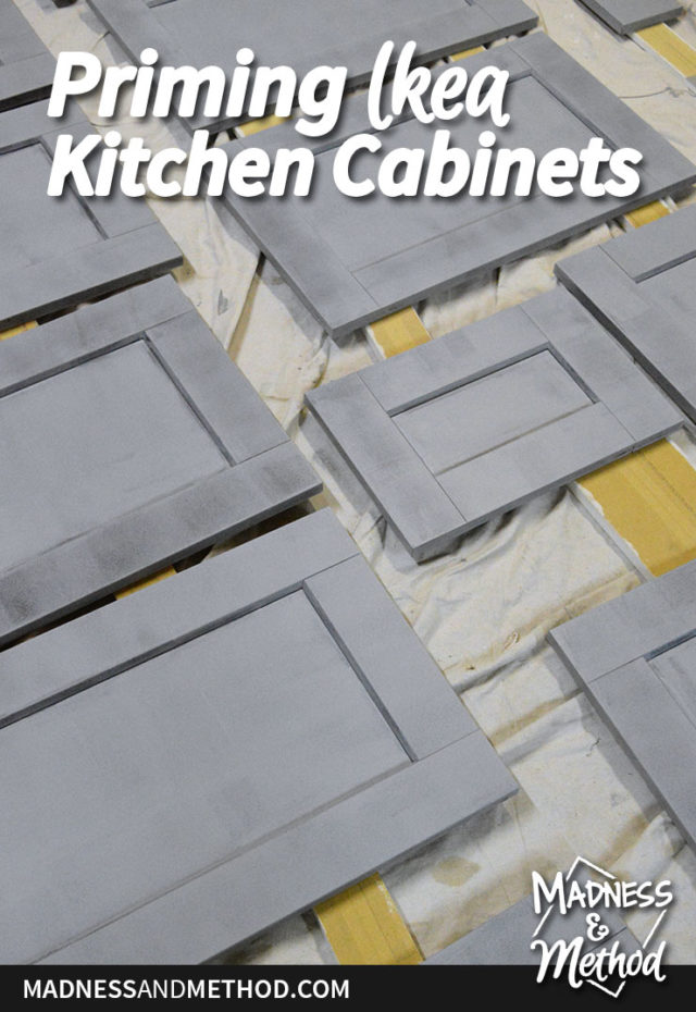 Priming Ikea Kitchen Cabinets | Madness & Method