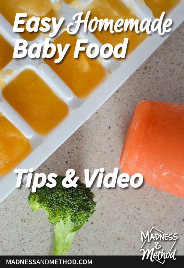 Easy Homemade Baby Food | Madness & Method