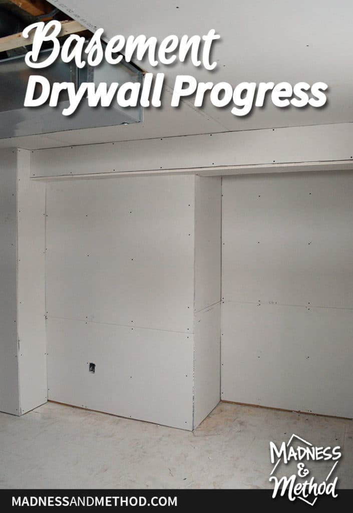 Basement Drywall Progress | Madness & Method