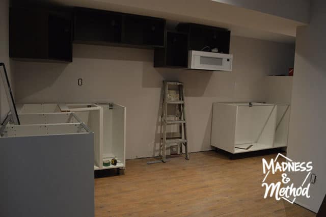 Installing an Ikea Kitchen in a Basement | Madness & Method