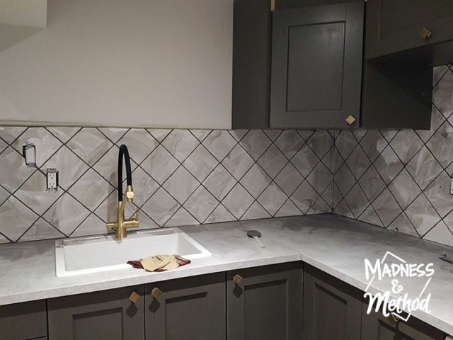 Tips on Installing a Diamond Tile Pattern | Madness & Method