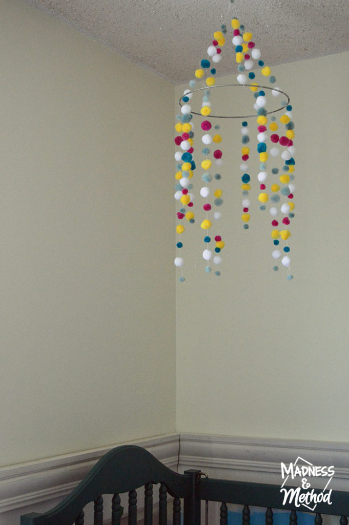 Easy DIY Pom Pom Mobile | Madness & Method