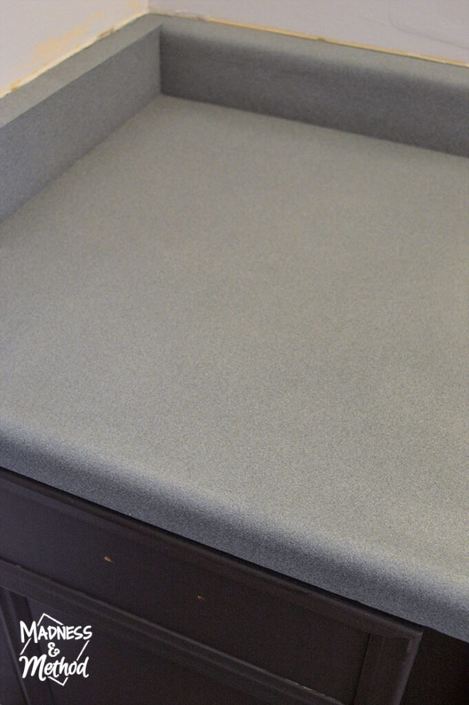 Spray Painting Bathroom Counters | Madness & Method