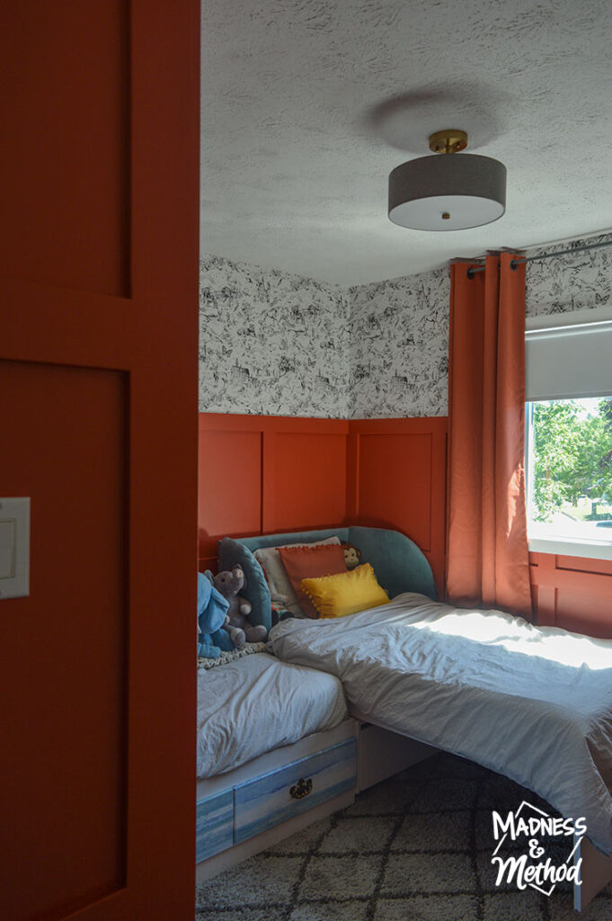 Shared Kids' Red Bedroom Reveal | Madness & Method