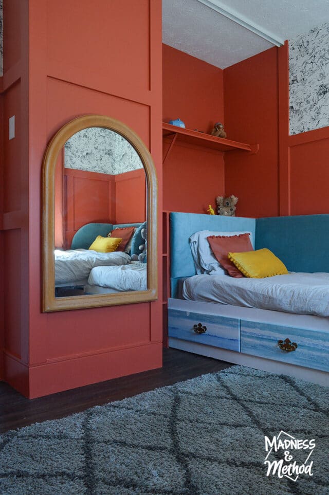 Shared Kids' Red Bedroom Reveal | Madness & Method