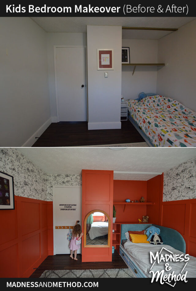 Shared Kids' Red Bedroom Reveal | Madness & Method
