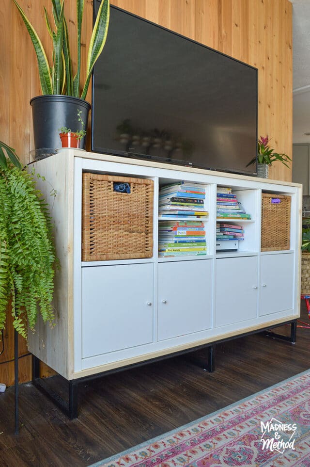 TV Console (Ikea Kallax Hack) | Madness & Method