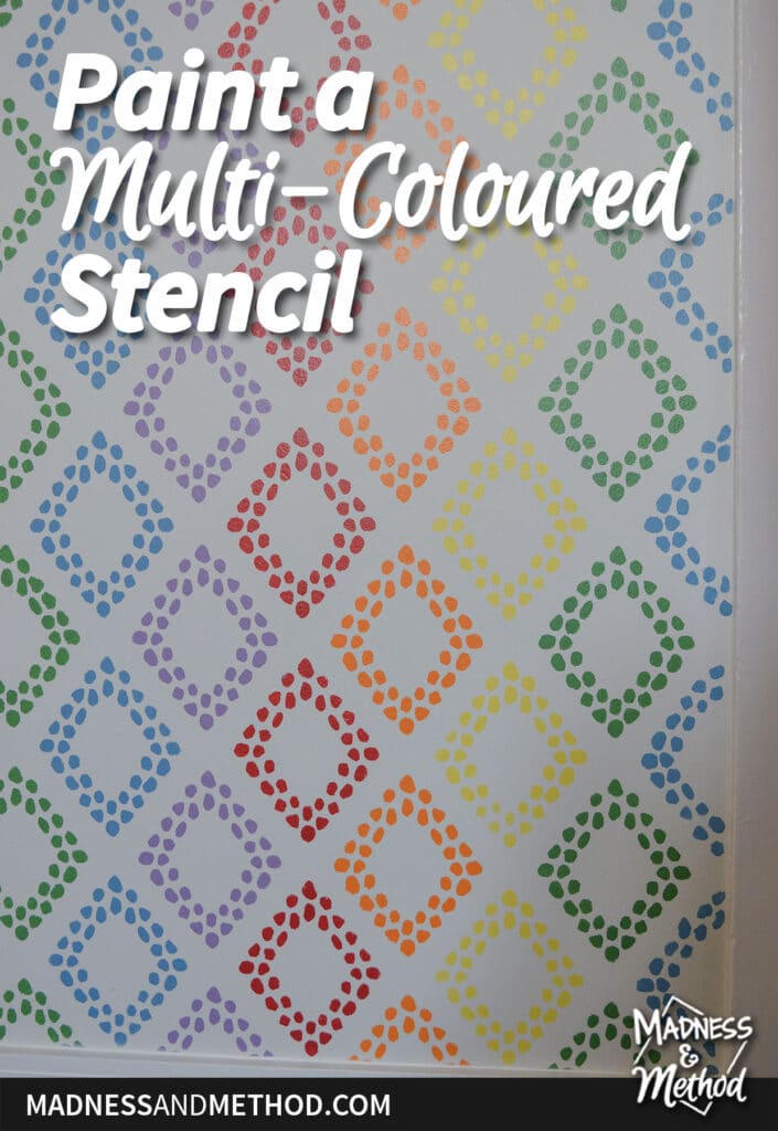 Paint a Multi-Coloured Stencil | Madness & Method