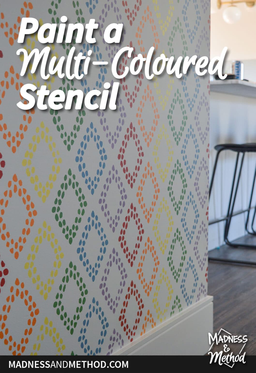Paint a Multi-Coloured Stencil | Madness & Method