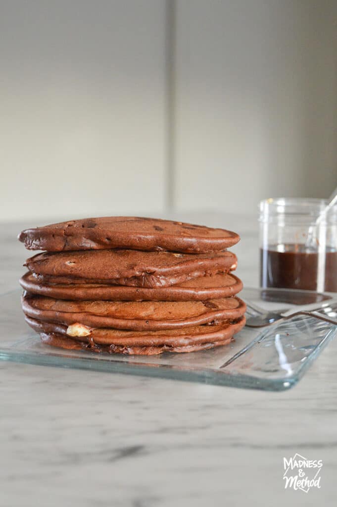 Triple Chocolate Pancakes | Madness & Method