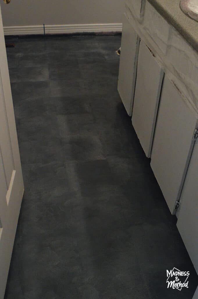 Faux Tile Painted Floors | Madness & Method