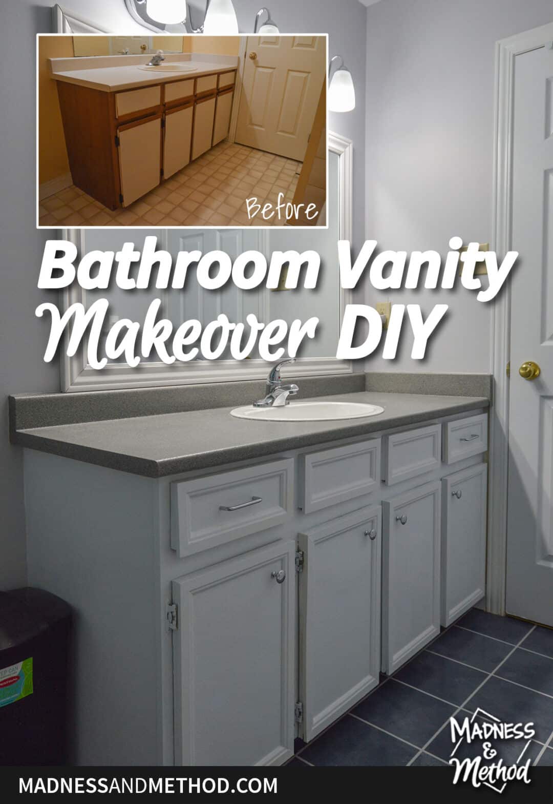 Bathroom Vanity Makeover DIY | Madness & Method