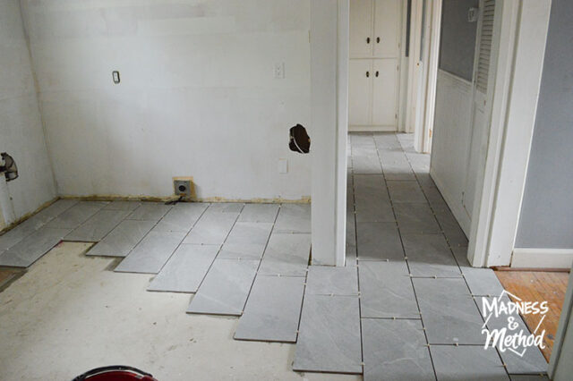 Tiling Kitchen Floors | Madness & Method