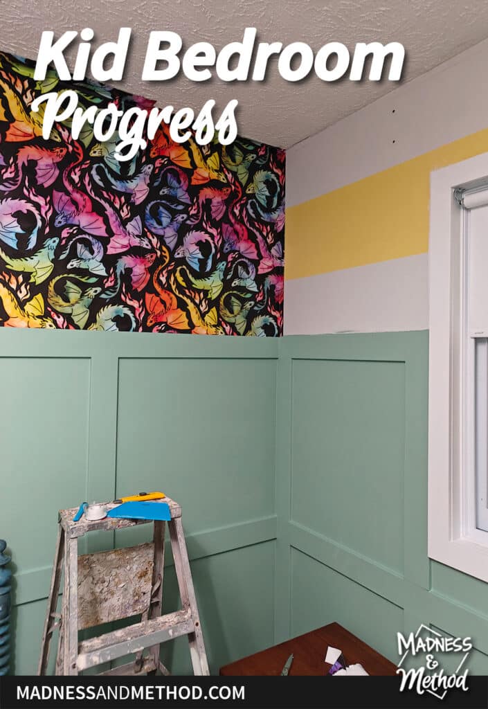 Kid's Bedroom Progress (& Closet Shelves) | Madness & Method