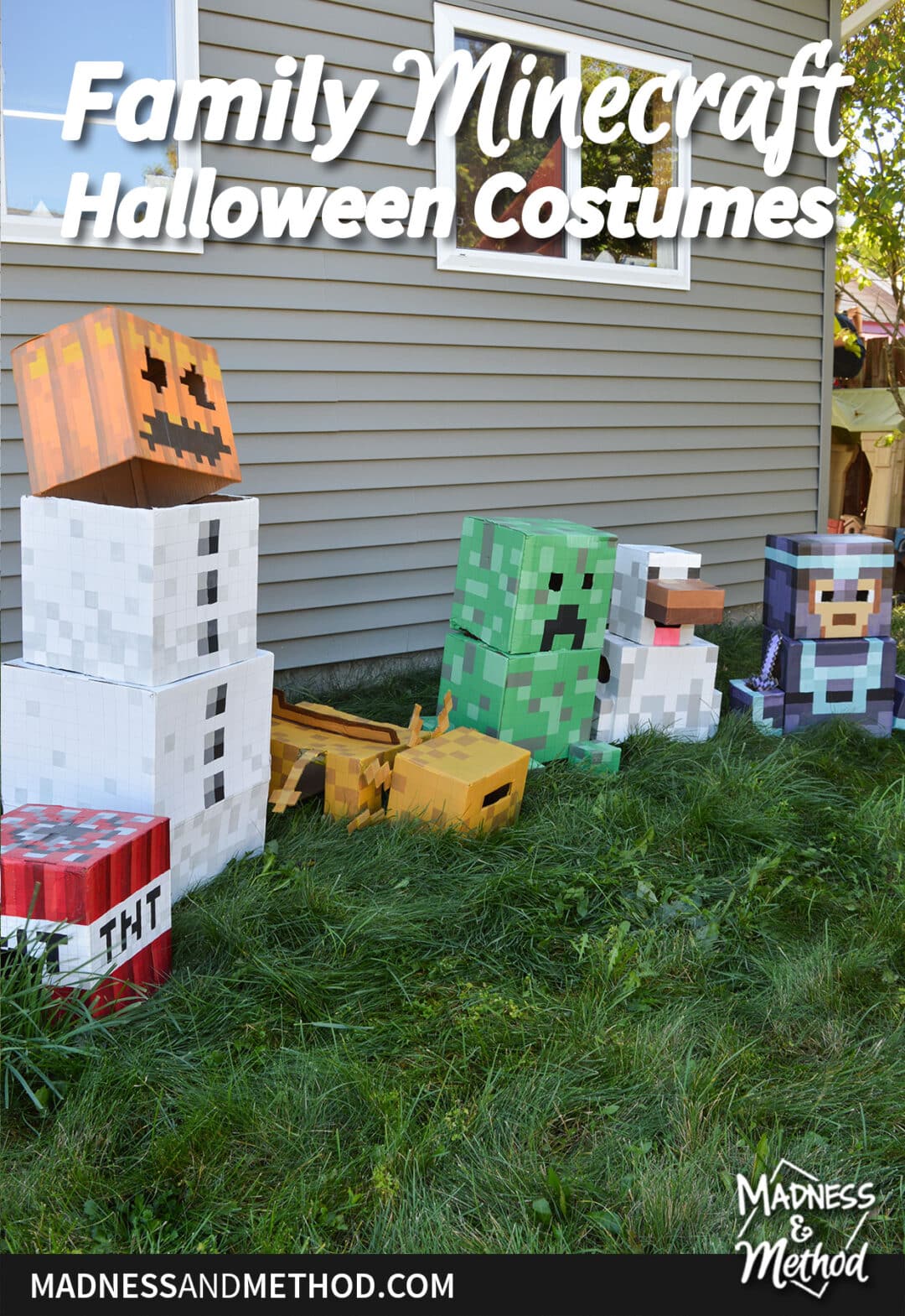Family Minecraft Halloween Costumes | Madness & Method