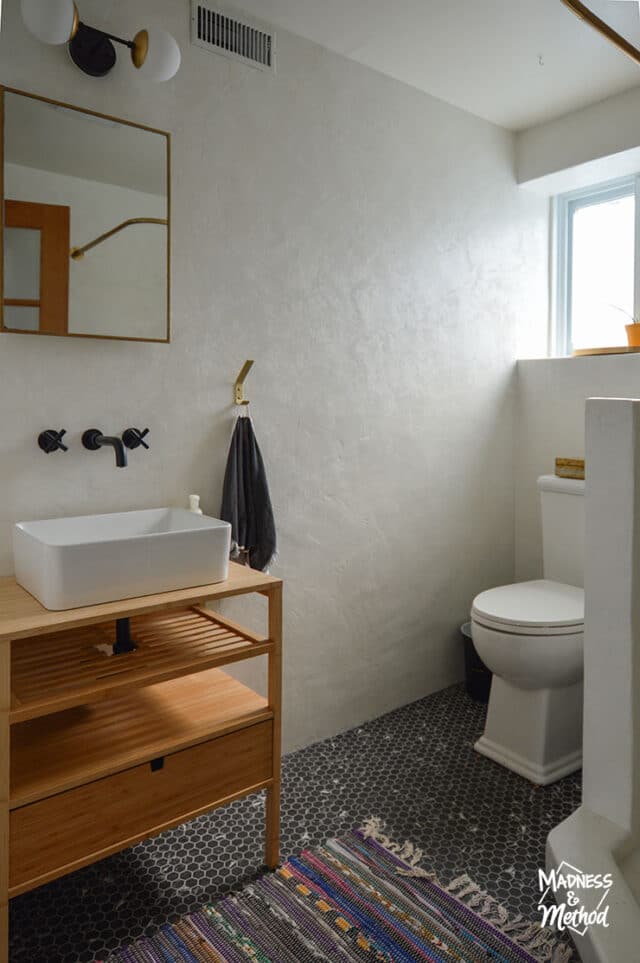 White Microcement Bathroom Reveal | Madness & Method