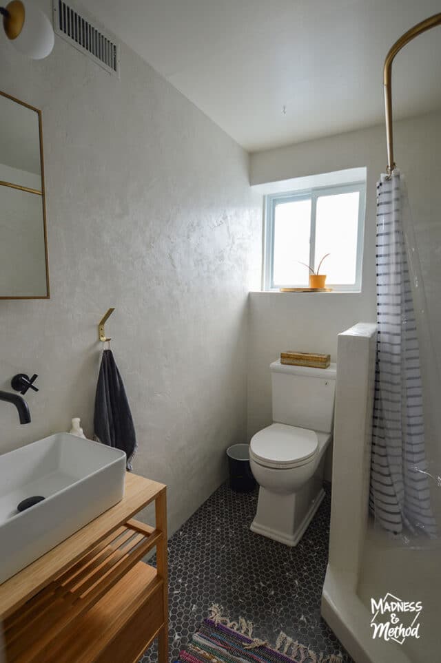 White Microcement Bathroom Reveal | Madness & Method